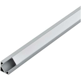 98954 Eckenprofil 2 Aluminium alu, Kunststoff weiss L:100cm B:1,8cm H:1,8cm inkl. Endkappen und Befestigungsclips - Eglo