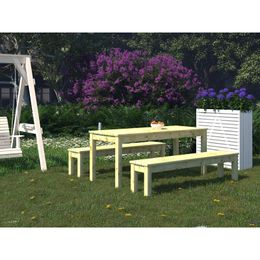 Gartenmöbel-Set sanne 180 cm mit Tisch und Bänken / Sitzgarnitur