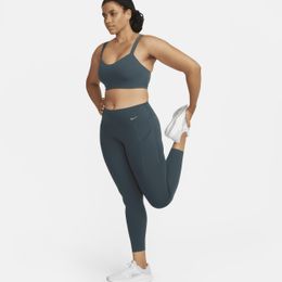 Nike Universa 7/8-Leggings mit mittlerem Halt, mittelhohem Bund und Taschen für Damen - Grün