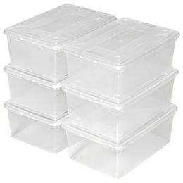 TecTake Aufbewahrungsboxen 24er Set - transparent