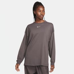 Nike Sportswear Longsleeve für Damen - Braun