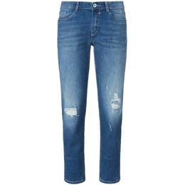 Glücksmoment Knöchellange Loose Fit-Jeans Modell Grace Glücksmoment denim