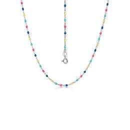 Firetti Kette ohne Anhänger Schmuck Geschenk Silber 925 Halsschmuck Halskette Ankerkette, Made in Germany, blau|bunt|gelb|rosa|silberfarben
