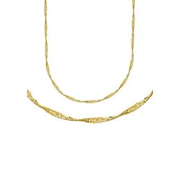 Firetti Goldkette Schmuck Geschenk Gold 333 Singapur, ca. 1,4 mm breit, Made in Germany, gelb|goldfarben