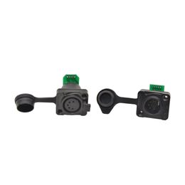 Eurolite IP XLR Set Stecker/Buchse 5pol - 2 x XLR-Kit 5-pol male/female, u.a. f&uuml;r Outdoor-Spots