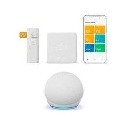 tado° Smartes Thermostat Starter Kit V3+ für Wohnungen mit Raumthermostat + Amazon Echo Dot Gen. 5
