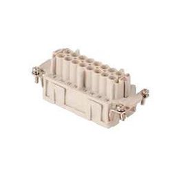GWconnect GWconnect Push-in Terminal Insert Female 10-Pole 16A Silver (Ag) Plated Contacts Size 10B 57x27 - 936010228