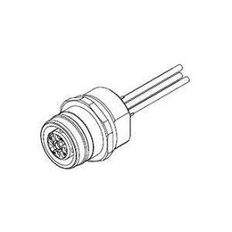 Molex Ultra-Lock M12 Receptacle 5 Poles M16x1.5 Mounting Threads Female (Straight) to 0.34mm&sup2; PVC Leads 0.30m - 1200845113