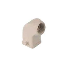 GWconnect GWconnect STD - Standard Single Lever Hood Polyamide with 2 Pegs Side Entry Size 3A 21x21 M20 Thread Grey White - 936010685