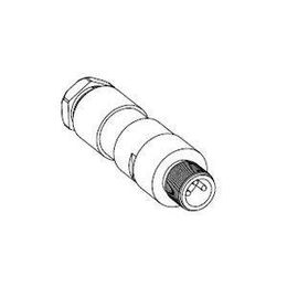 Molex Nano-Change M8 Attachable Connector Straight Male 4 Poles - 1200910010