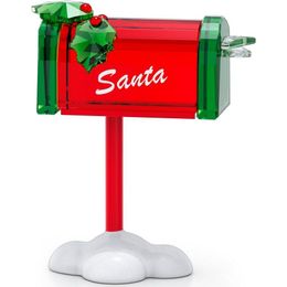 Swarovski Dekofigur Holiday Cheers Santas Briefkasten, 5630338 (1 St), Swarovski® Kristall, grün|rot