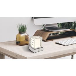 Globo LUNKI Tischleuchte LED Nickel-Matt, 1-flammig
