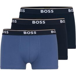 BOSS Power Pants kurz, Logobund, 3er-Pack, für Herren, blau, L