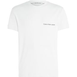 Calvin Klein Jeans T-Shirt, Logo-Print, für Herren, weiß, L