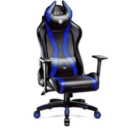 Diablo - X-Horn 2.0 Gaming Stuhl Computerstuhl ergonomischer Bürostuhl Gamer Chair Schreibtischstuhl Schwarz-Blau: Normal Size