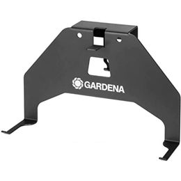 Gardena - Mähroboter Wandhalterung in grau - für sileno Modelle - Metall Halterung für Rasenmäher Roboter - Wandhaken Befestigungshaken Wand Halter
