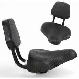 Senderpick - Universal-Fahrrad-Sattel Dreirad Sattel Vorne Sitz Mit Rückenlehne Unterstützung Fahrrad-Auflag Sattel Fahrradsitz