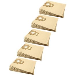 vhbw - 50x Staubsaugerbeutel kompatibel mit Miele Gold Edition S4, Graphite, Graphito, 2000 Staubsauger - Papier, 28,5cm x 22cm, Sandfarben