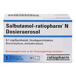 ratiopharm Salbutamol Spray 100 mcg 3 Spray (600 Dosis)