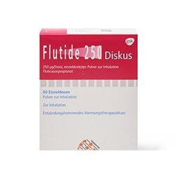 GlaxoSmithKline Flutide Diskus 250 mcg 3 Inhalatoren (180 Dosis)