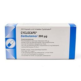 PB Pharma Cyclocaps Salbutamol 400 mcg 1 Inhalator + 60 Kapseln