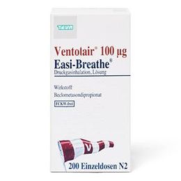 Ventolair Easi Breathe 100 mcg 2 Inhalatoren (400 Dosis)