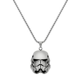 Star Wars Stormtrooper Helm Halskette silberfarben