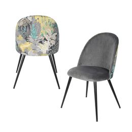 HTI-Living Stuhl Tampa Dreamy Forest Grau