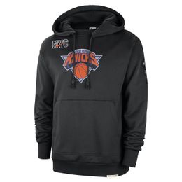 New York Knicks Standard Issue 2023/24 City Edition Nike NBA Courtside Hoodie für Herren - Schwarz