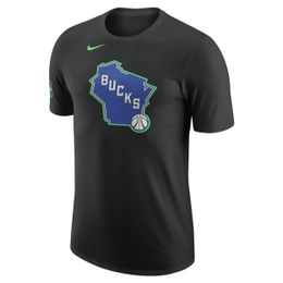 Milwaukee Bucks City Edition Nike NBA-T-Shirt für Herren - Schwarz