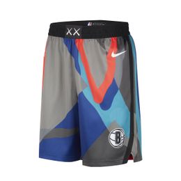 Brooklyn Nets 2023/24 City Edition Nike Dri-FIT NBA Swingman Shorts für Herren - Schwarz