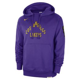 Los Angeles Lakers Standard Issue 2023/24 City Edition Nike NBA Courtside Hoodie für Herren - Lila