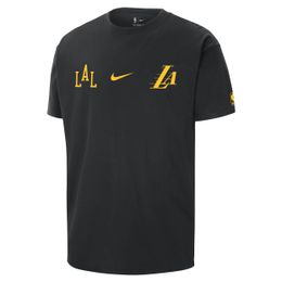 Los Angeles Lakers 2023/24 City Edition Nike NBA Courtside Max90 T-Shirt für Herren - Schwarz