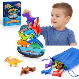 Inshow Spielbausteine Dinosaurier-Stapelspielzeug aus Holz