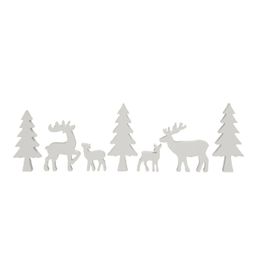 Spetebo Weihnachtsfigur Holzfiguren Set Wald