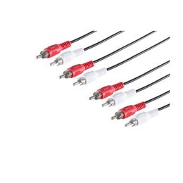 S/CONN maximum connectivity® 4 Cinchstecker auf 4 Cinchstecker Audio-Kabel