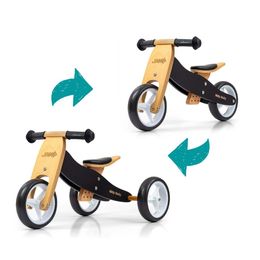 LeNoSa Laufrad 2in1 Holz Dreirad Rutscher • Lauflernrad für Kinder • Balance Bike