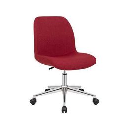 JVmoebel Bürostuhl Büro Sessel Rot Luxus Stuhl Bürostuhl Chef Neu Textil Designer Sessel (1 St)