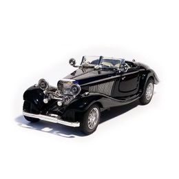 Toi-Toys Modellauto Oldtimer Modellauto mit Licht und Sound 1:28 Metall Alloy 92 (Schwarz)