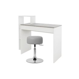 ML-Design Schreibtisch Schreibtisch mit Regal Flexibel und platzsparend 2in1 System