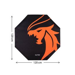 DUTZO Pyro Gaming Floor mat - Schwarz / Orange