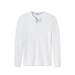 Schiesser Revival Unterhemd Karl-Heinz Button Long Shirt Knopfleiste mit Perlmuttknöpfen