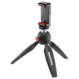 Globo MANFROTTO Pixi Mini Stativ mit Smartphone Klemme, Schwarz, Höhe offen bis 13.5 cm