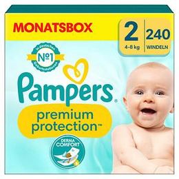 Pampers® Windeln Monatsbox premium protection™ Größe Gr.2 (4-8 kg) für Neugeborene (0-3 Monate), 240 St.