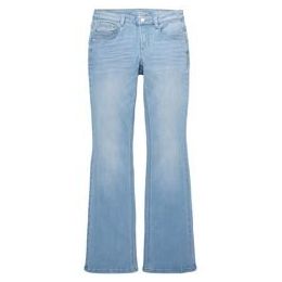Tom Tailor Damen Alexa Narrow Bootcut Jeans, blau, Uni, Gr. 34/32