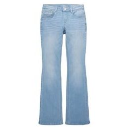 Tom Tailor Damen Alexa Narrow Bootcut Jeans, blau, Uni, Gr. 28/32