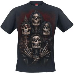 Spiral FACES OF GOTH T-Shirt schwarz in XL