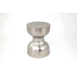 Concept Drum Beistelltisch Metall Silber Aluminium/