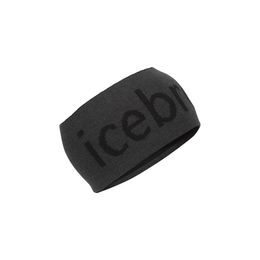 Merino Icebreaker Stirnband - Mann - Jet Heather/black