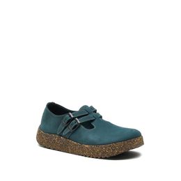 Comfortfusse Leder-Slipper in Blau - 41